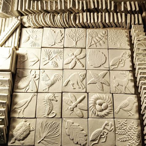 Handmade Tiles Ready To Glaze Handmade Tiles Artisan Tiles Handmade