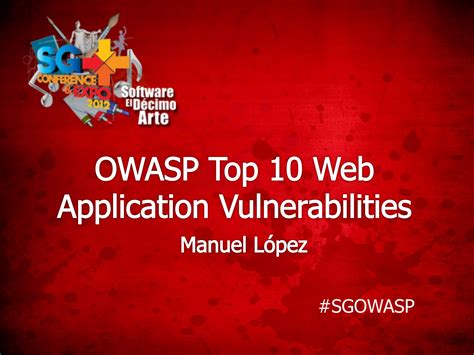 OWASP Top Web Application Vulnerabilities PDF Web Design And HTML Internet