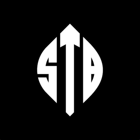 Premium Vector Stb Circle Letter Logo Design With Circle And Ellipse Shape Stb Ellipse Letters