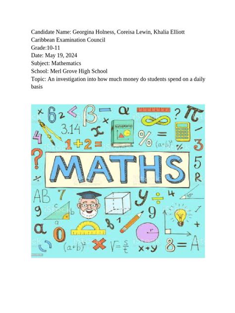 Maths Sba Pdf