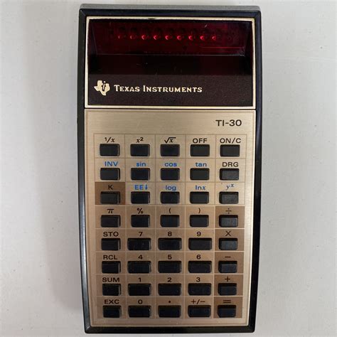 Texas Instruments Ti 30 Calculator Original Version From 1976 Erix