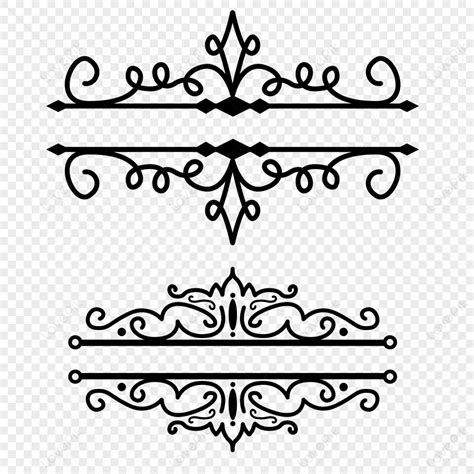 Black And White Retro Border Title Barelegant Patterneuropean Title