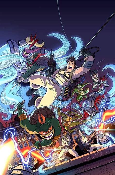 Ghostbusters And Ninja Turtles Team Up Or Vs Tmnt Ghostbusters