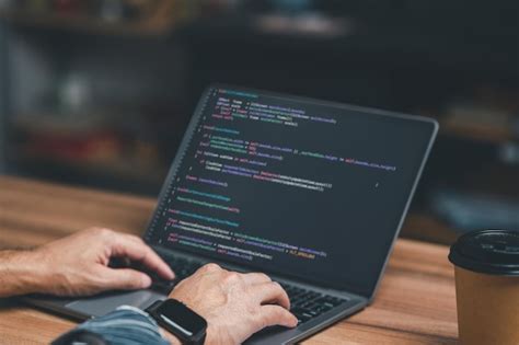Premium Photo Programmer Coding Compiler Encode Debug And Developer