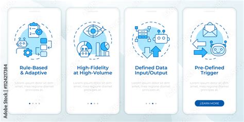 Criteria For Rpa Blue Onboarding Mobile App Screen Automation Walkthrough 4 Steps Editable