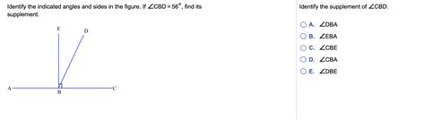 Solved Identify The Indicated Angles And Sides In The Chegg