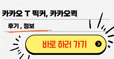 카카오 T 픽커 후기 카카오퀵 직장인 투잡 알바 추천