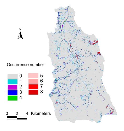 Landslide Spatial Patterns With The Various Frequencies 26 27 28