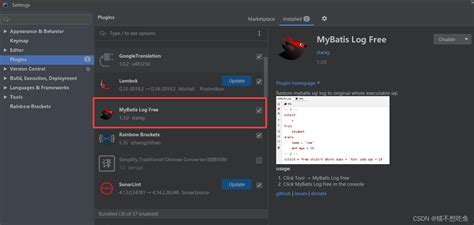 使用mybatis Log Plugin Free拦截java所有访问数据库脚本mybatis Log Plugin Free Csdn博客