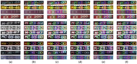 Some Segmentation Results Of Single Row License Plates A Input