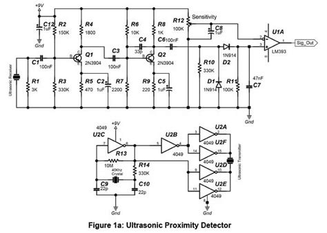 Ultrasonic Sensor Circuit Diagram Wiring Flow Schema
