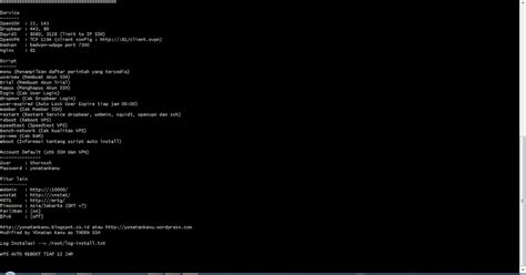 script auto install vps debian 7 32bit untuk ssh yonatan kawitane nugraha