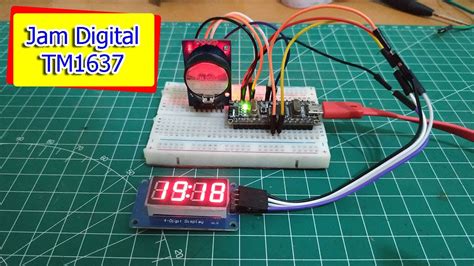 membuat jam digital tm1637 project arduino 33 youtube