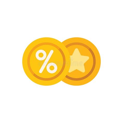 gold coins representing loyalty program with percentage and star