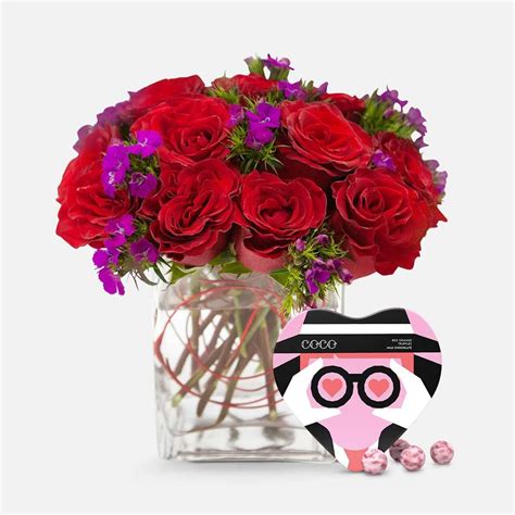 Love Expressions Coco Truffles Heart Tin Flower Delivery Nyc