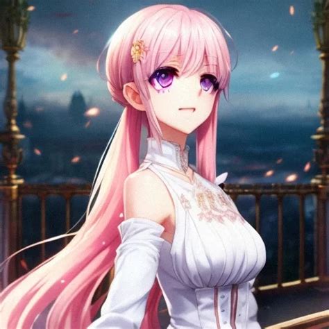Free Ai Art Generator Female Pink Hair Blue Eyes White Skin White