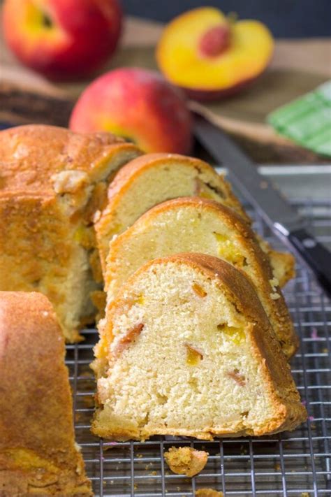 Pin By Dhamilton On Recipes Peach Pound Cakes Pound Cake Recipes