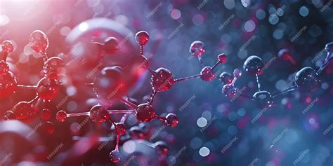 Molecular Model Structure Visualization Background Molecule Structure