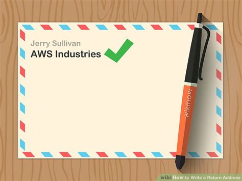 3 Ways To Write A Return Address WikiHow
