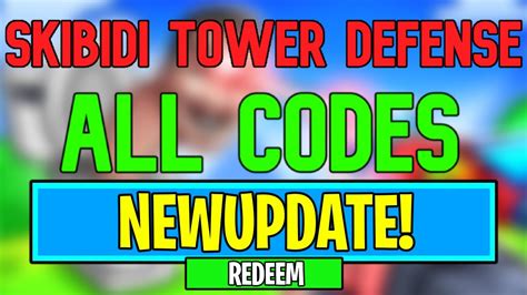 New Skibidi Tower Defense Codes Roblox Skibidi Tower Defense Codes August Youtube