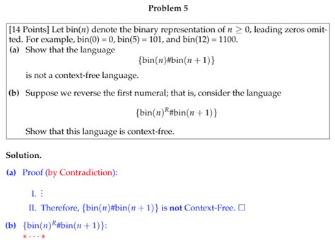 Problem Points Let Bin N Denote The Binary Chegg