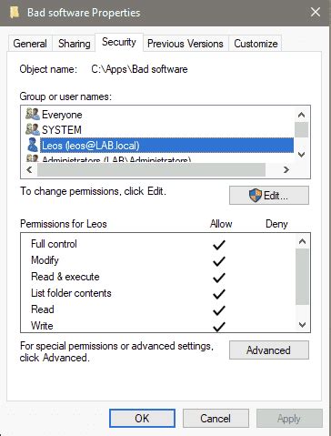 Read NTFS Permissions View Read Write And Deny Access Information With AccessEnum Sysops