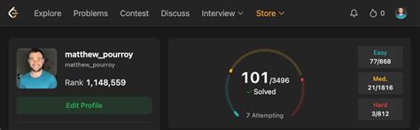 Up To 101 Questions On Leetcode Now Matthew Pourroy