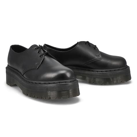 Dr Martens Womens Vegan 1461 Quad Mono Oxfor