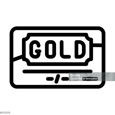 금 신용 카드 은행 지불 라인 아이콘 벡터 일러스트 레이 션 고객에 대한 스톡 벡터 아트 및 기타 이미지 고객 금융 벡터 Istock