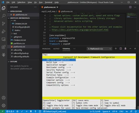 Esp Mdf Support Platformio Ide Platformio Community