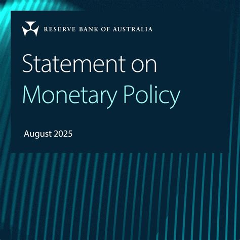 In Brief Statement On Monetary Policy August 2025 Rba