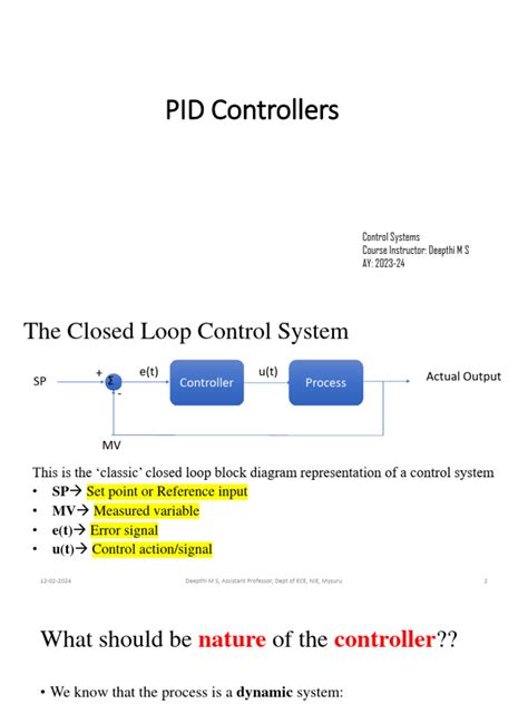 Pid Controller Pdf Control Theory Applied Mathematics