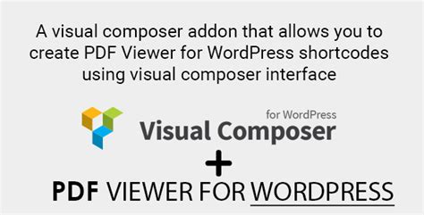PDF Viewer für WordPress Visual Composer Addon Agentur zweigelb