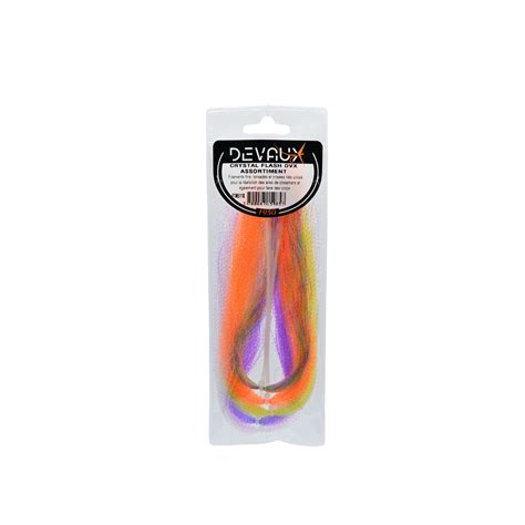 Crystal Flash Fin Assortiment Fly Tying Synthétiques Carnassiers