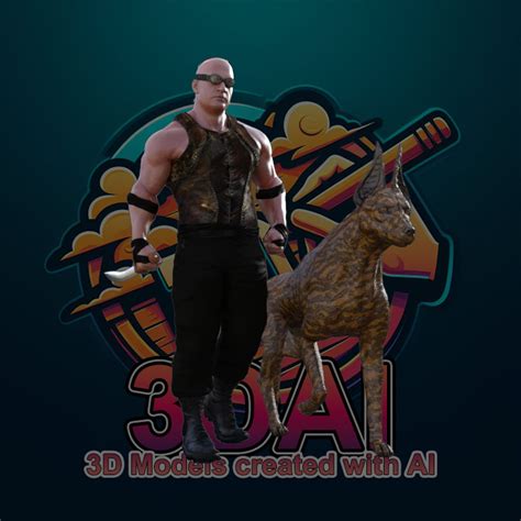 Riddick Stl Model Riddick Figure Stl Model For 3d Printing 3d