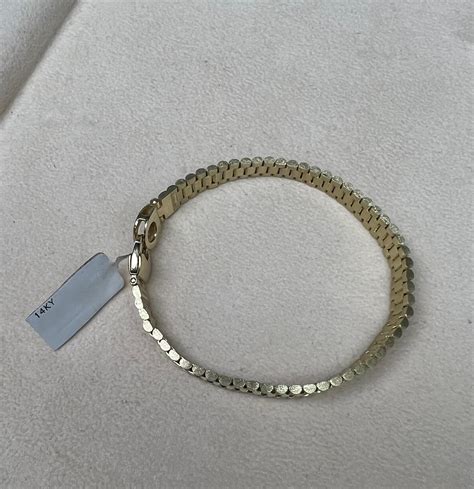 14 Karat Italian Gold Bracelet For Sale At 1stdibs