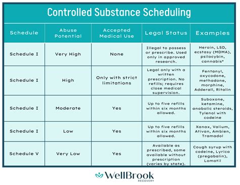 What Are Drug Schedules Wellbrook Recovery