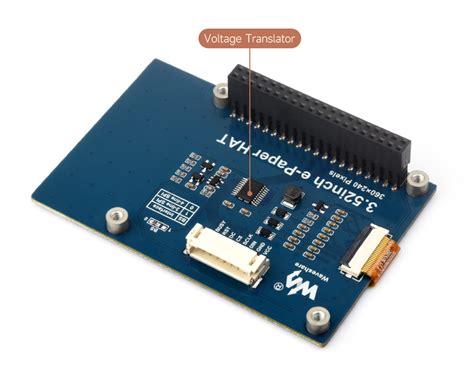 E Ink 352 Inča E Paper Displej B 360x240 Redblackwhite Spi Konekcija Malina314