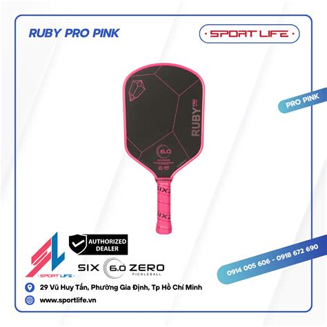 Vợt Pickleball Six Zero Ruby Pro Sportlife
