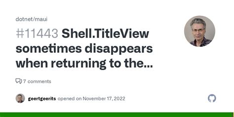 shell titleview sometimes disappears when returning to the mainpage on