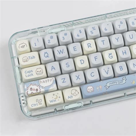 Yunzii Cutie Kitty 144 Key Moa Profile Dye Sub Pbt Keycap Set