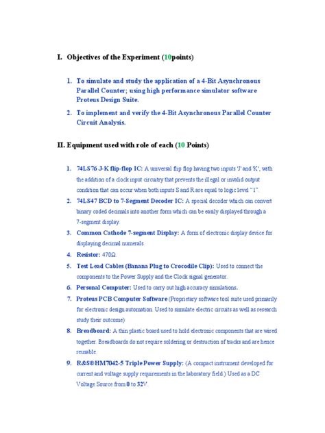 4 Bit Asynchronous Parallel Counter Pdf