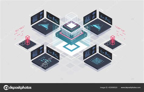 Programming Software Development Isometric Illustration Artificial