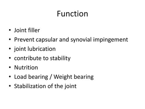 Meniscus Anatomy Function And Injury Pptx