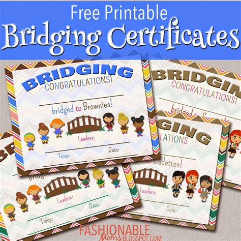 Free Printable Bridging Certificates Artofit
