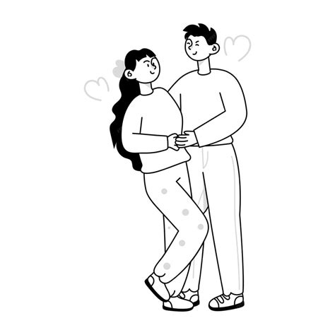 Premium Vector Couple Spooning Doodle Mini Illustrations