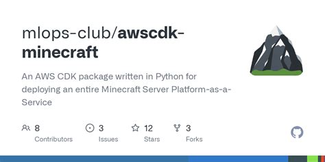 Github Mlops Clubawscdk Minecraft An Aws Cdk Package Written In