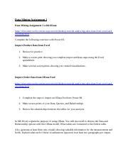 Data Mining Asignment Docx Data Mining Assignment Data Mining Assignment With Course Hero