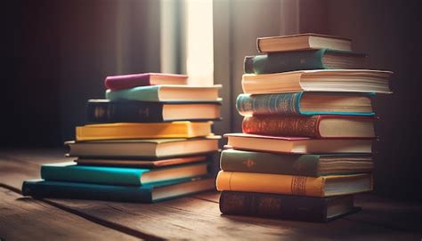 Premium AI Image A Large Collection Of Old Textbooks In Library Generated By AI