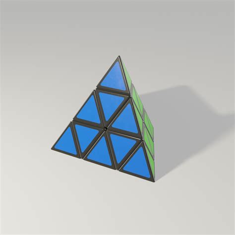 Rubiks Cube Pyraminx Pyramid 3d Model Cgtrader